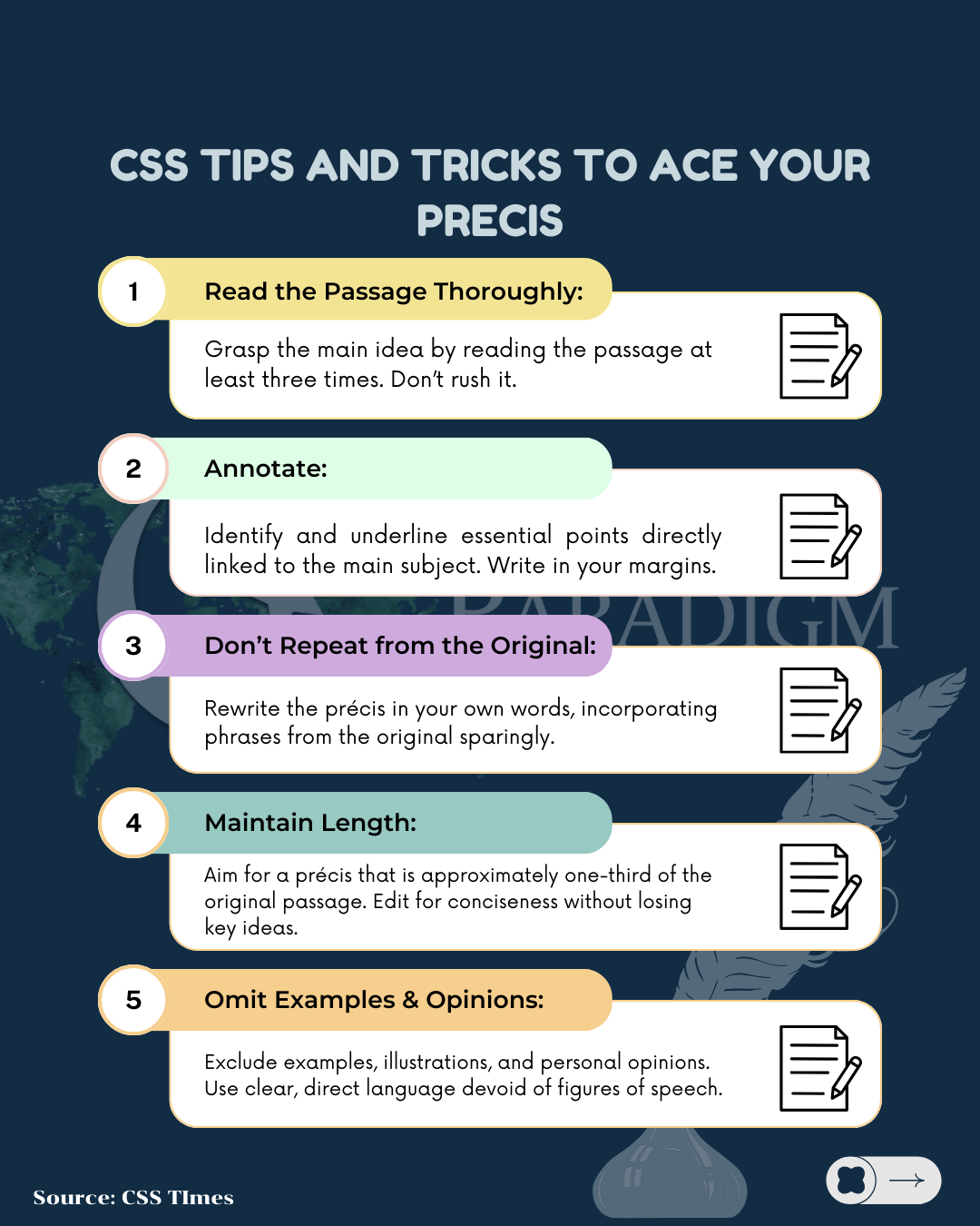 CSS Tips and Tricks for Precis - Paradigm Shift