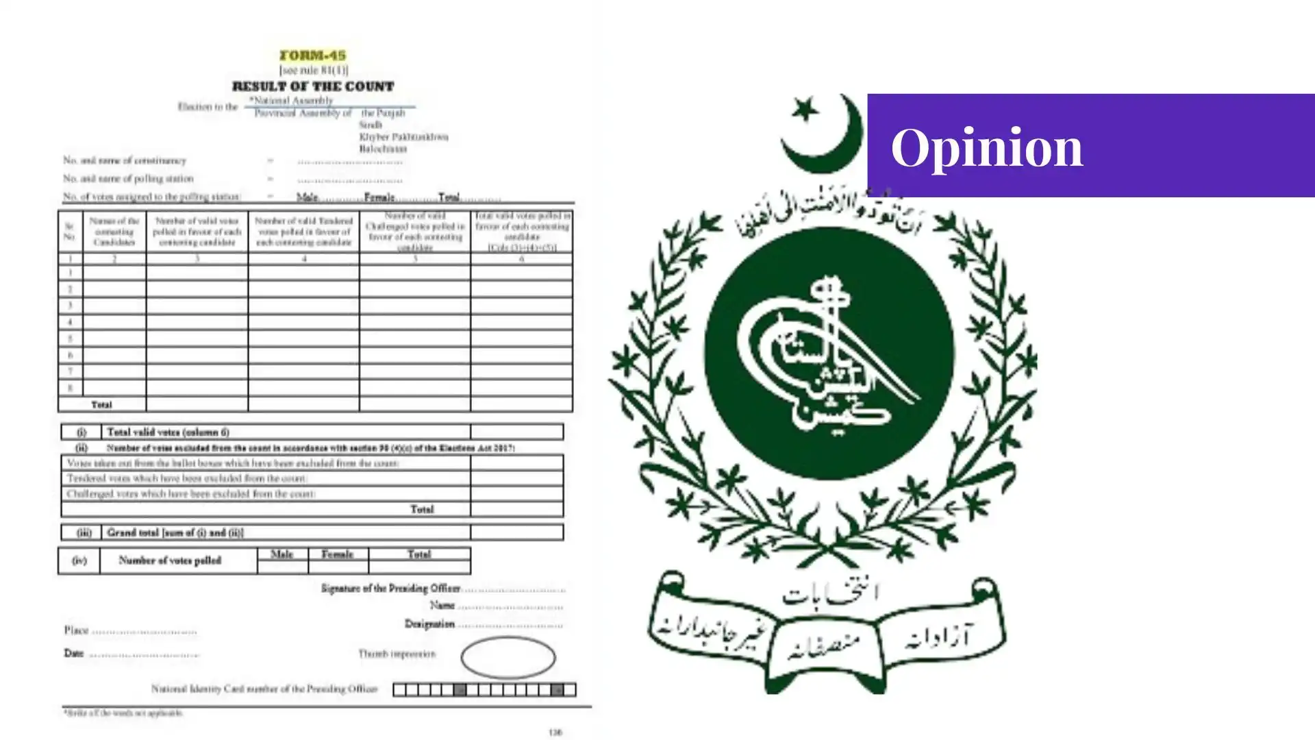 Manipulation of Form 47 by Election Commission Pakistan (ECP)