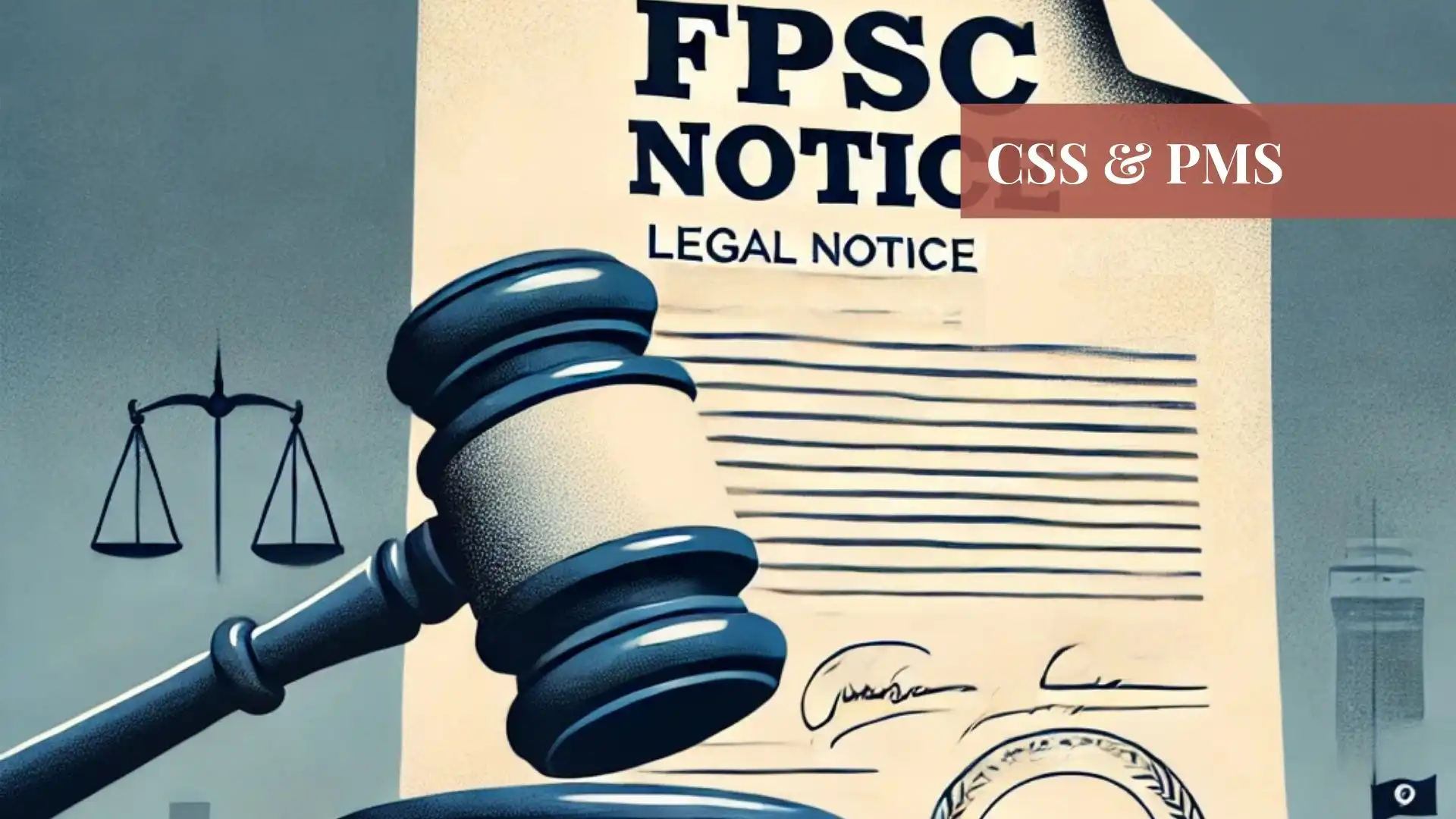 Notice to FPSC in Plea to Stop CSS Exam 2025 - Paradigm Shift