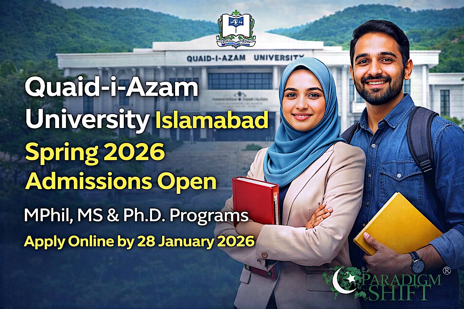 Quaid-i-Azam University Islamabad – Spring 2026 – Pakistani ...