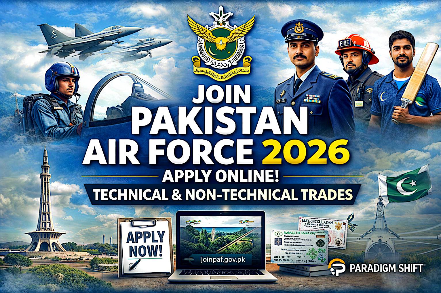 Pakistan Air Force Jobs 2026 – Job Search & Postings – Paradigm Shift ...