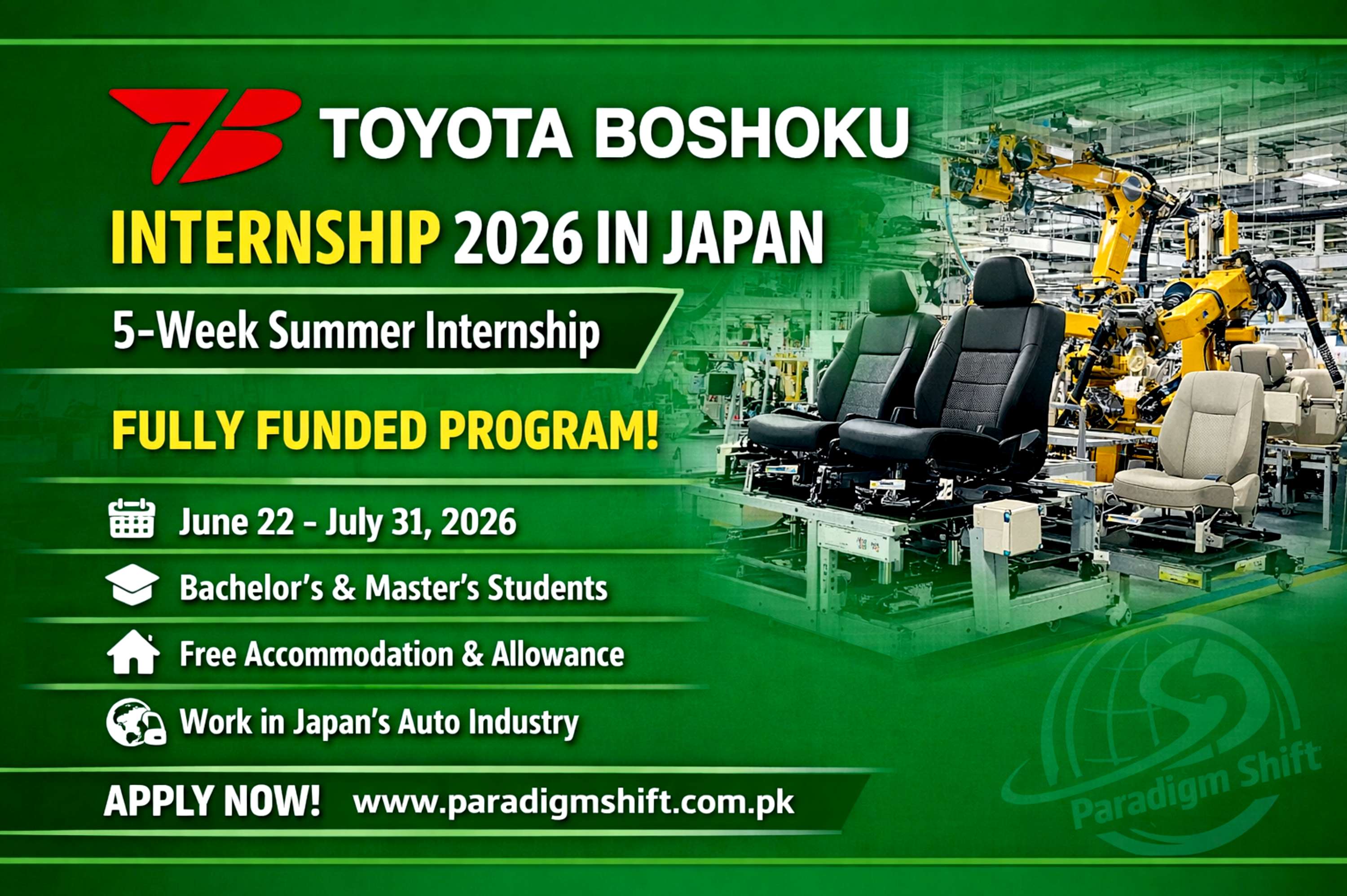 Toyota Boshoku Internship Program 2026 – Internships – Paradigm Shift ...